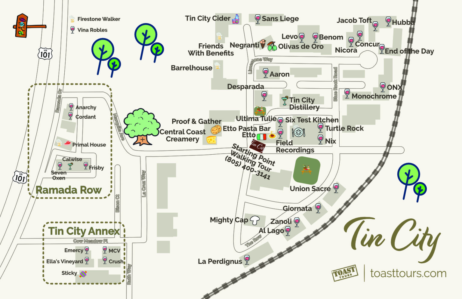 Tin City Paso Robles - Toast Tours