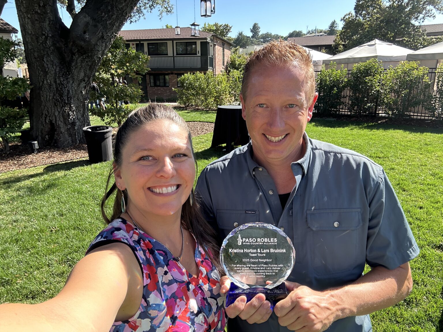 We’re Honored: Toast Tours Wins the Good Neighbor Award! - Toast Tours